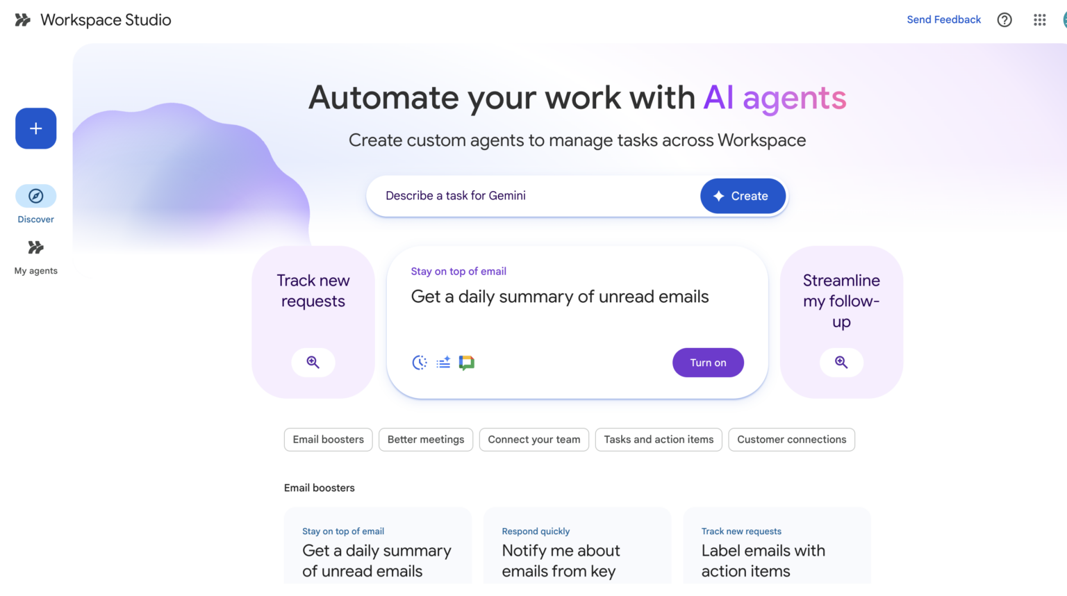 Googleが本気で仕事を変える！Workspace Studio登場の衝撃 | AI TECH MEDIA スラッシュ